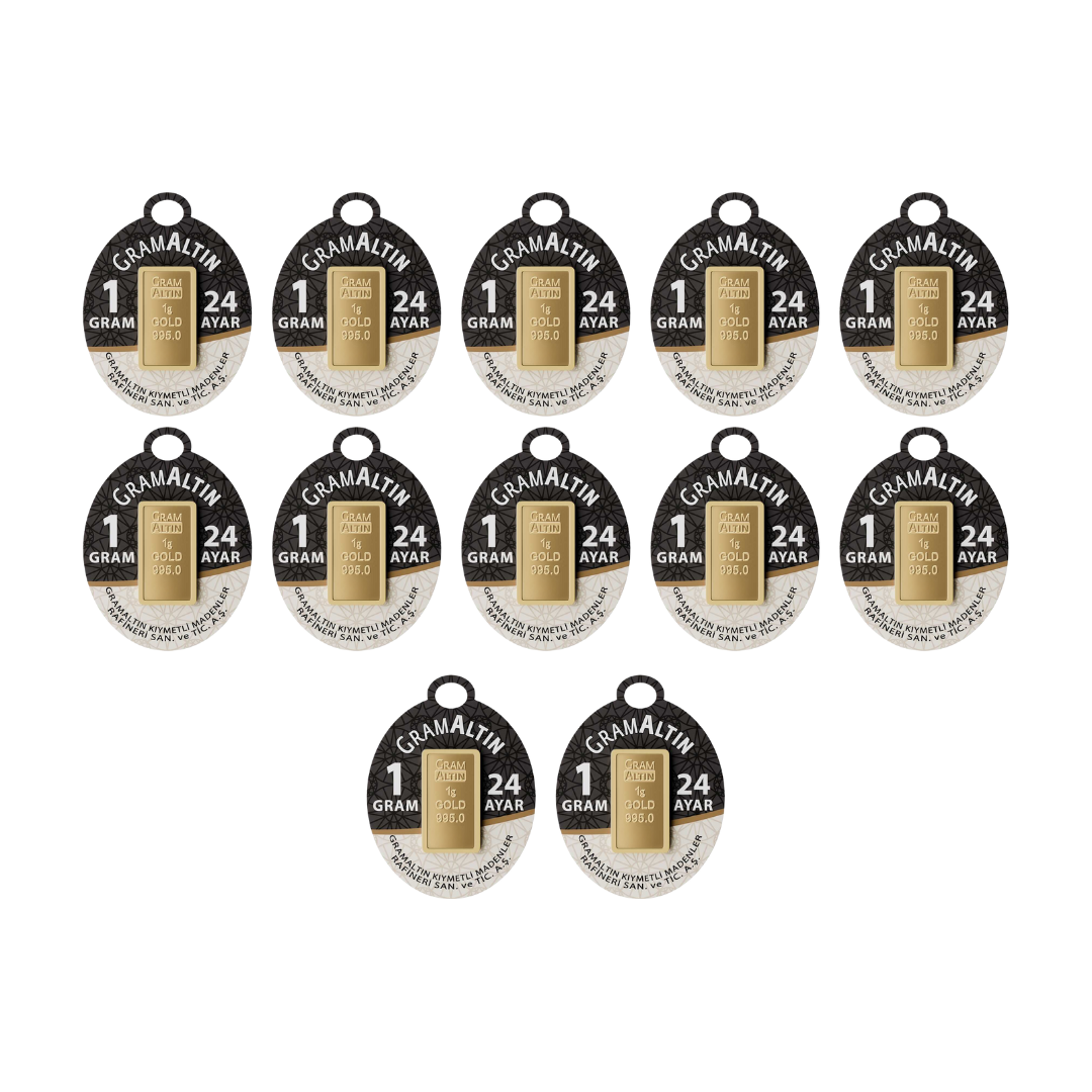 Ercan Altın 24 Ayar 995 Milyem İAR Gram Altın - 12'li - Ercan Altın